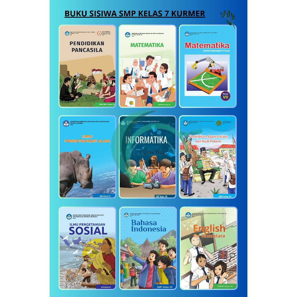 Jual BUKU PAKET KURMER SISWA KELAS 7/VII SMP/MTS KURIKULUM MERDEKA TAHUN 2024 | Shopee Indonesia