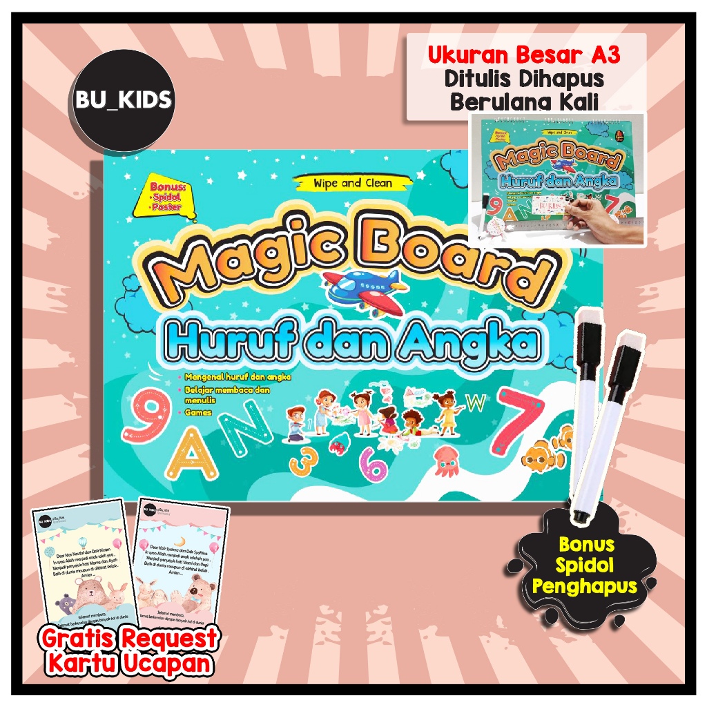 Jual Buku Edukasi Belajar Aktivitas Anak Super Big Book Magic Board ...