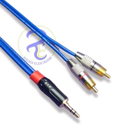 Jual Kabel audio AUX 3.5mm to RCA male kabel rca 2 ke 1 splitter 30 meter | Shopee Indonesia