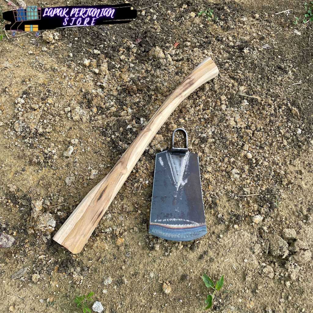 Jual Ganco Cangkul Tanah Baja Asli Super Besar Anti Lengket Dan Gagang ...