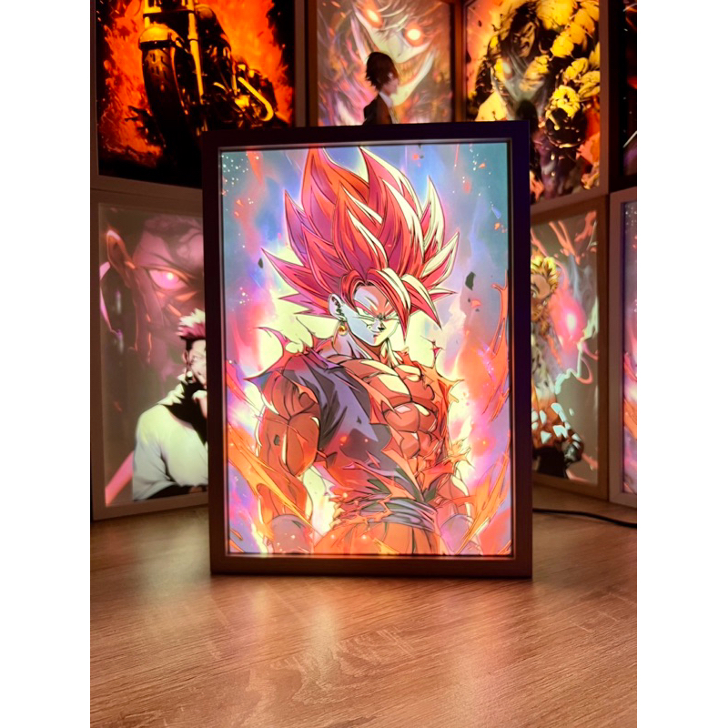 Jual Light Painting Bingkai 3D + Lampu LED Desain Anime Dragon Ball ...