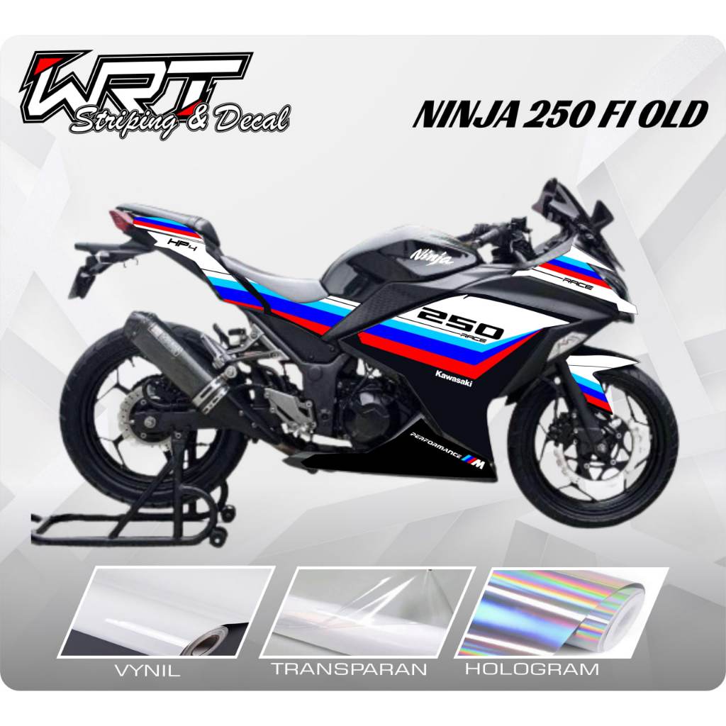 Jual Striping Ninja 250 FI-Stiker Decal Ninja 250 FI Old BMW | Shopee ...