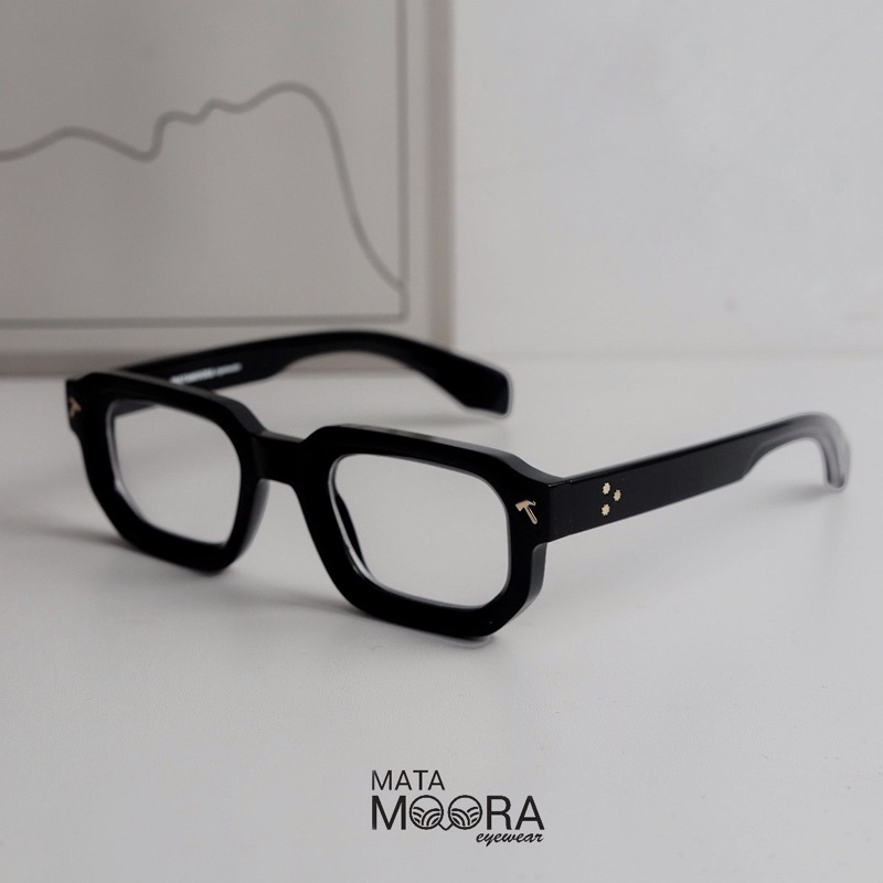 Jual Kacamata Frame Tebal Tipe Miners Bold Square Skiny Lensa Bening ...