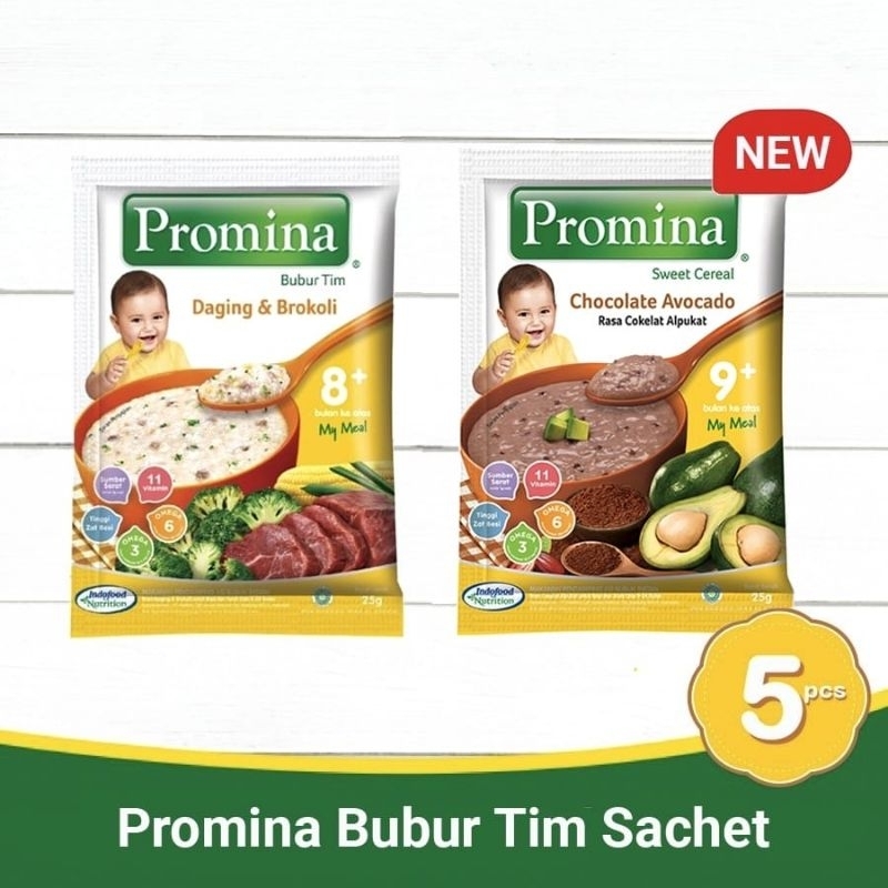 Jual Promina Bubur Bayi / MPASI BAYI / Bubur TIM 8+ Renceng / Sachet ...