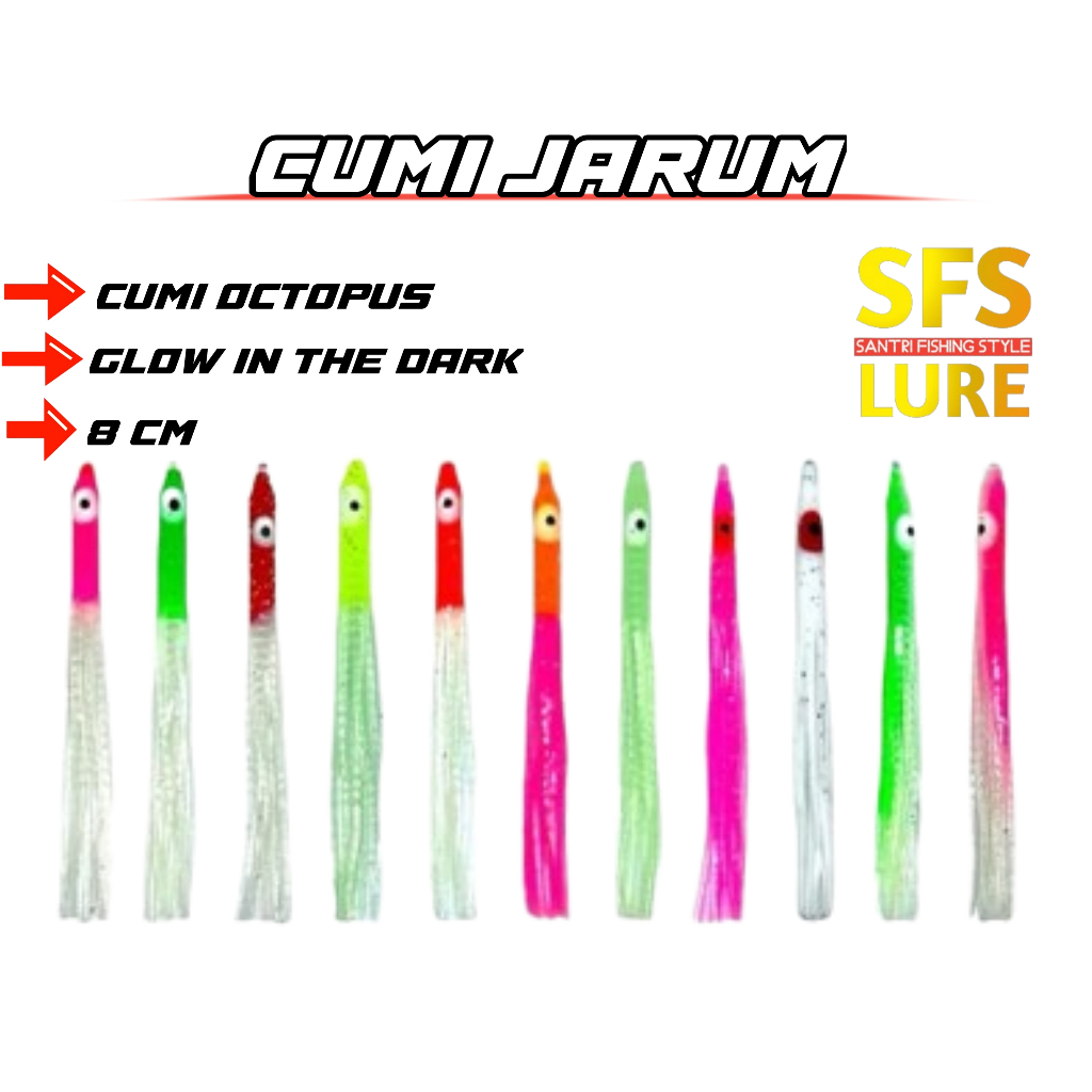 Jual 1pcs skrit cumi jarum gid octopus cumi assist hok umpan pancing ...