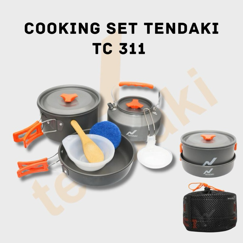 Jual ALAT MASAK CAMPING TENDAKI COOKINGSET NESTING COOKING SET DS 308 ...
