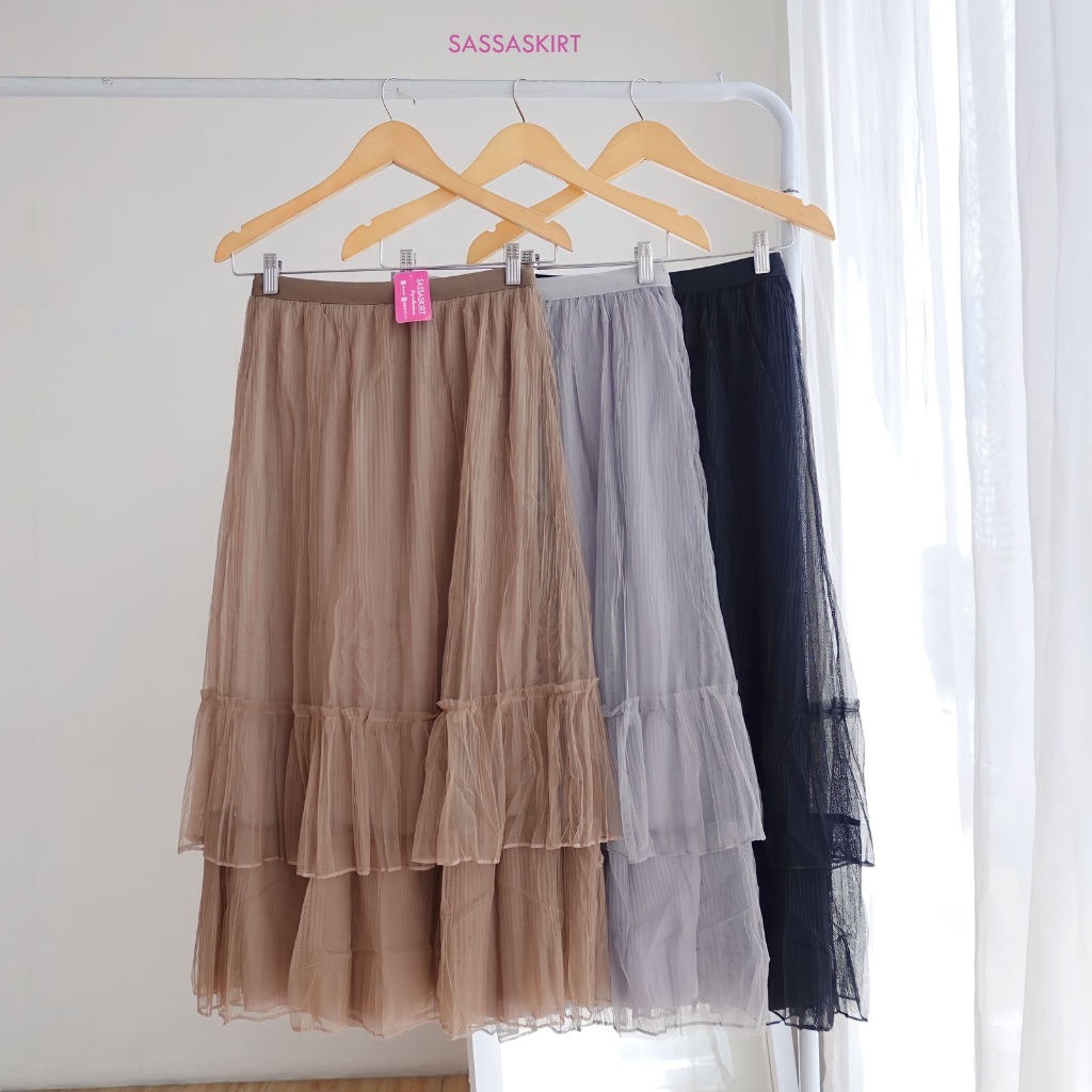 Jual Rossaline Tutu Skirt/Rok Tutu/Rok Panjang/Rok Ruffle/Rok Lace ...