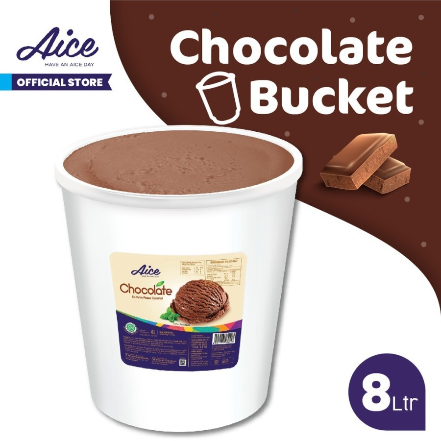 Jual AICE Ice Cream Bucket 8 Liter - Chocolate (Es Krim Ember Coklat ...