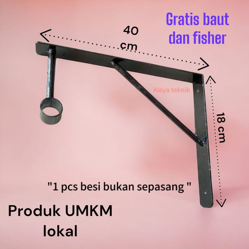 Jual Rak besi siku ambalan penyangga/besi siku buat rak dinding ...