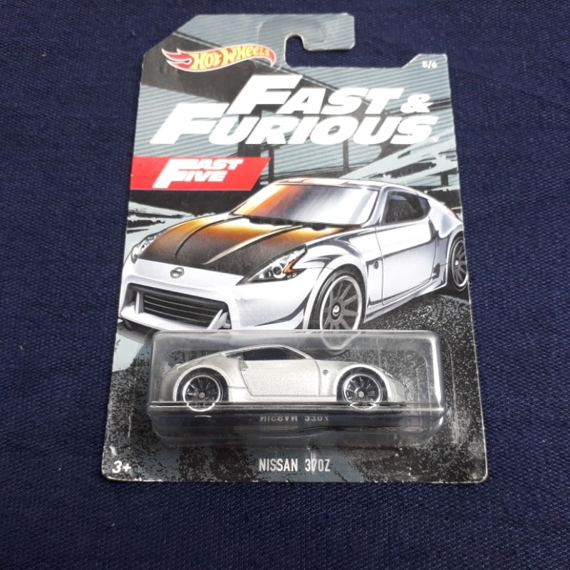 Jual Diecast Hot Wheels HW FF Fast Furious Fast Five Nissan 370Z Silver ...