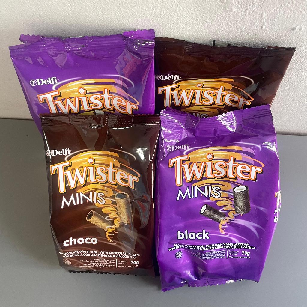 Jual DELFI TWISTER minis Black Vanilla 70 gram / DELFI twister wafer ...