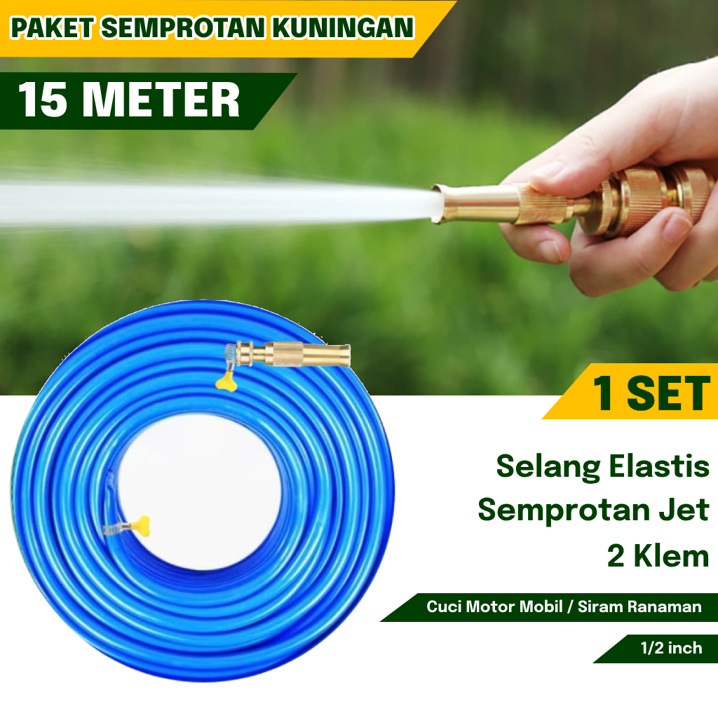 Jual SELANG GEMUK Selang Air Cuci Motor 30 Meter Sepaket Selang Air ...