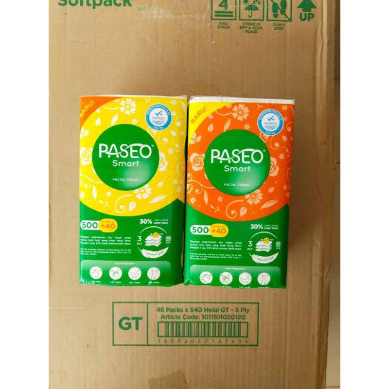 Jual Tisu Paseo 540 Sheets Facial Tissue 1 Dus Isi 48 Pcs - Sewugrosir ...