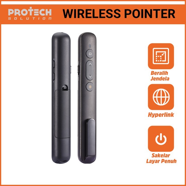 Jual PROTECH Laser Pointer Pen Pointer Presentasi Wireless Presenter 2.4GHz 50m - CP18 CP18S ...