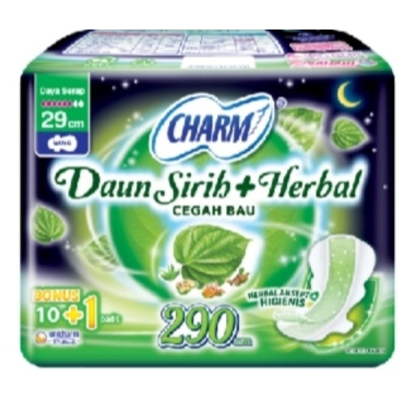 Jual (night) charm pembalut malam cooling fresh/herbal | Shopee Indonesia