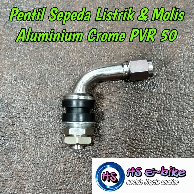 Jual Pentil Tubeless Sepeda Listrik & Motor Listrik Aluminium Cr0me PVR 50 (ban depan ) | Shopee ...