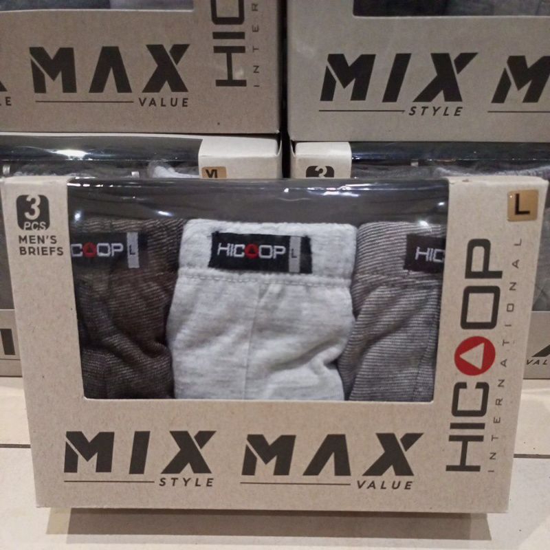 Jual Hicoop celana dalam pria Mix max 3 pcs | Shopee Indonesia