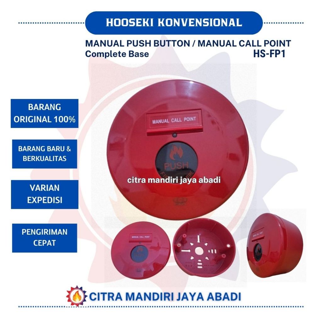 Jual Manual Push Button HOOSEKI with Base / Manual Call Point | Shopee Indonesia