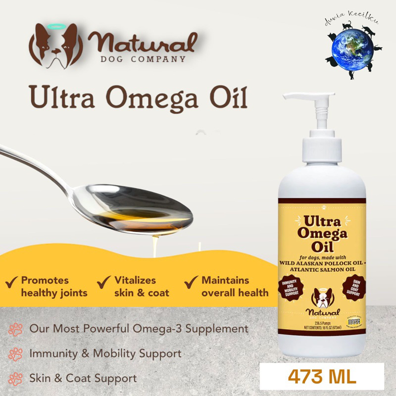 Jual Natural Dog Company Ultra Omega Oil - Wild Alaskan Pollock ...