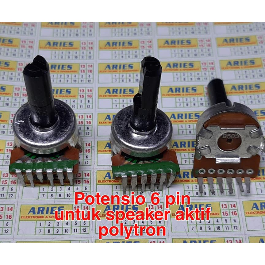 Jual POTENSIO 6 PIN UNTUK SPEAKER AKTIF POLYTRON | Shopee Indonesia