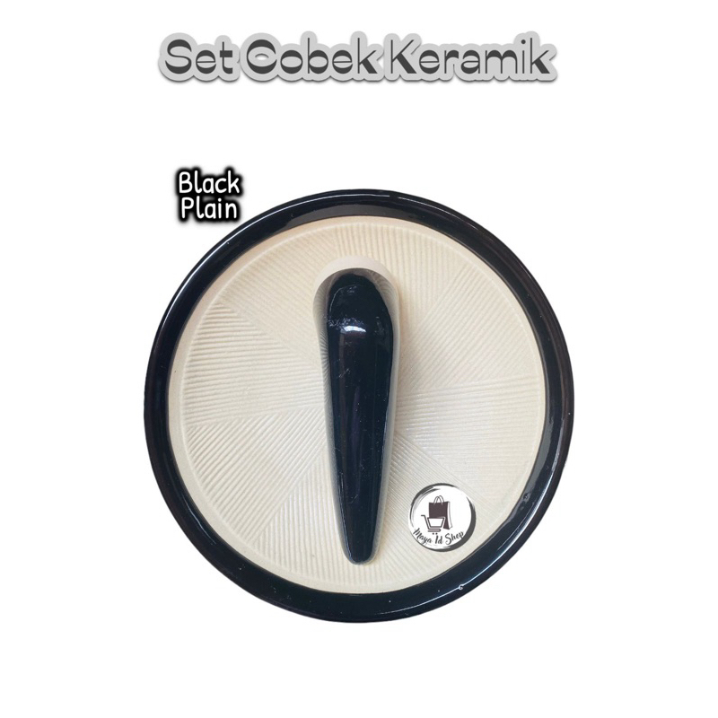 Jual Set Cobek Keramik Estetik Cobek Viral / Uleg Keramik / Cobek ...