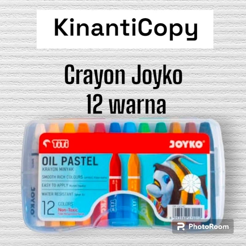 Jual Crayon Joyko 12 Warna Oil Pastel | Shopee Indonesia