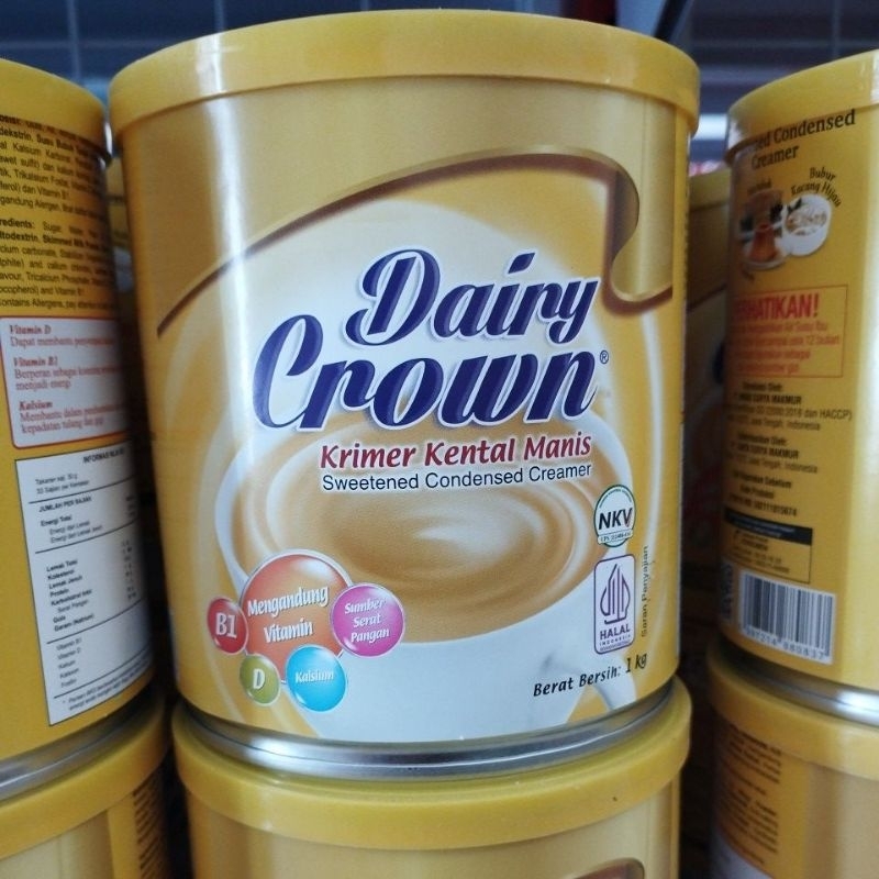 Jual Susu Dairy Crown Kental Manis Krimer 1kg | Shopee Indonesia