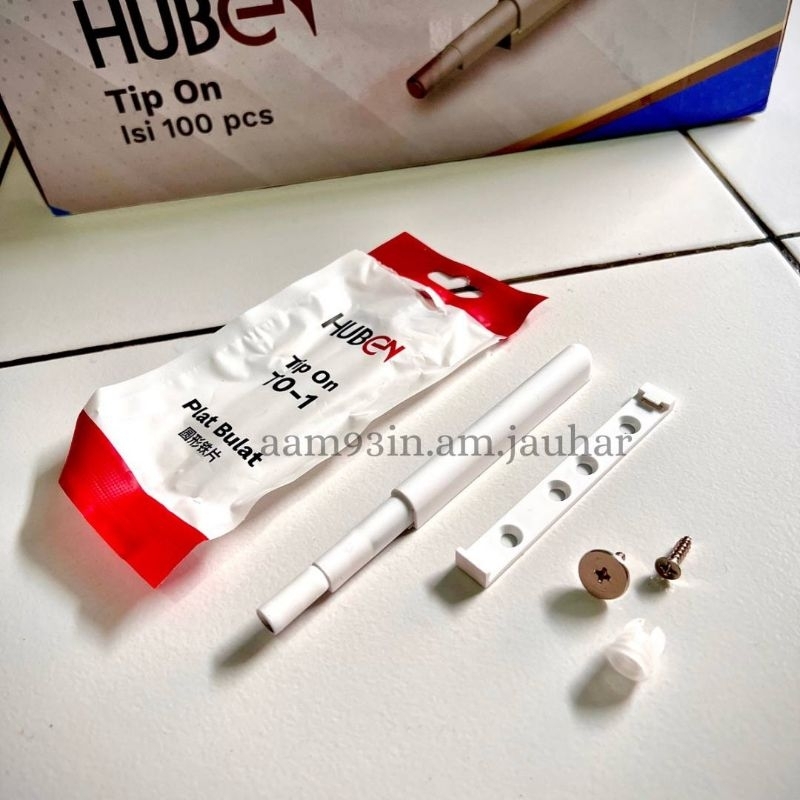Jual Tip On Huben Tipon To-1 plat Bulat Magnet Pvc Pintu Lemari Laci ...