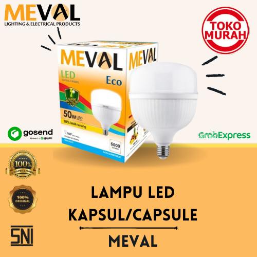 Jual Lampu LED Kapsul/Capsule MEVAL Eco 20W 30W 40W 50W Putih | Shopee ...