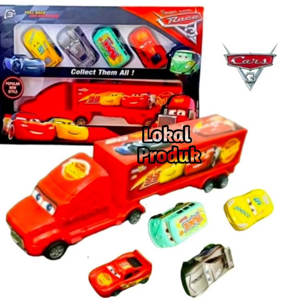 Jual Mainan Mobil Balap MC Queen Terbaru 5Pcs 29888 | Set Hadiah Anak ...