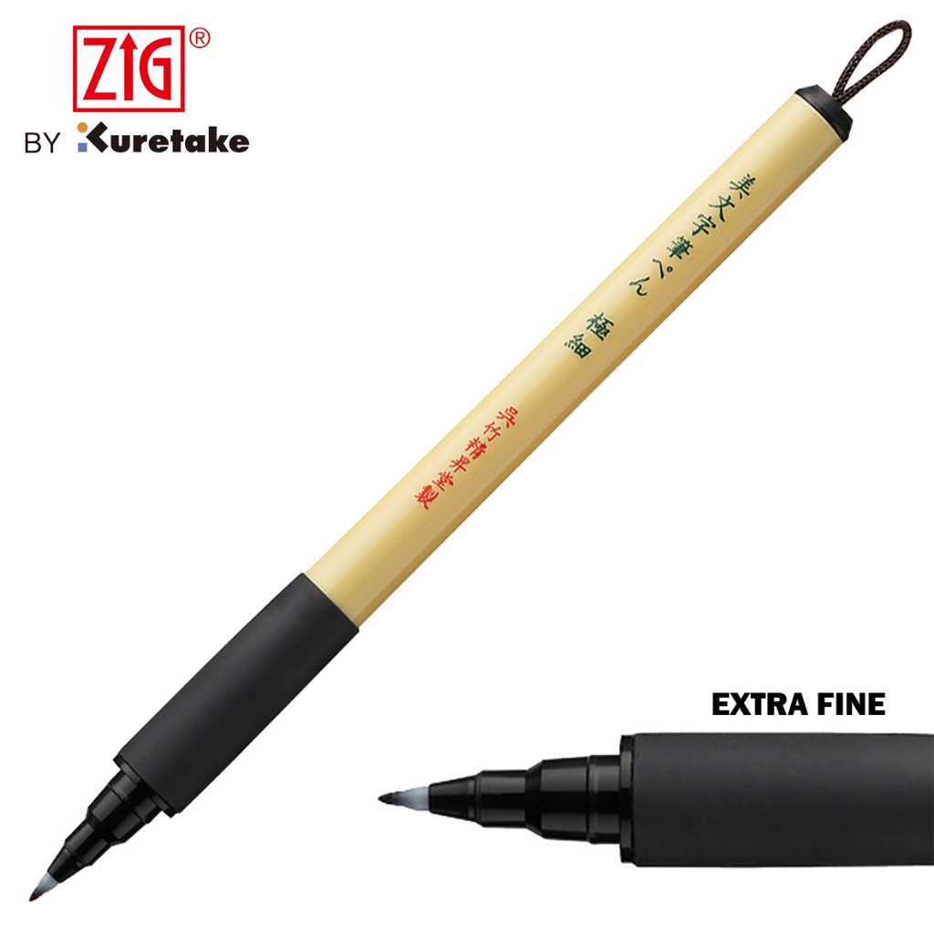 Jual ZIG KURETAKE Bimoji Fude Pen Extra Fine Black XT1-10S | Shopee ...