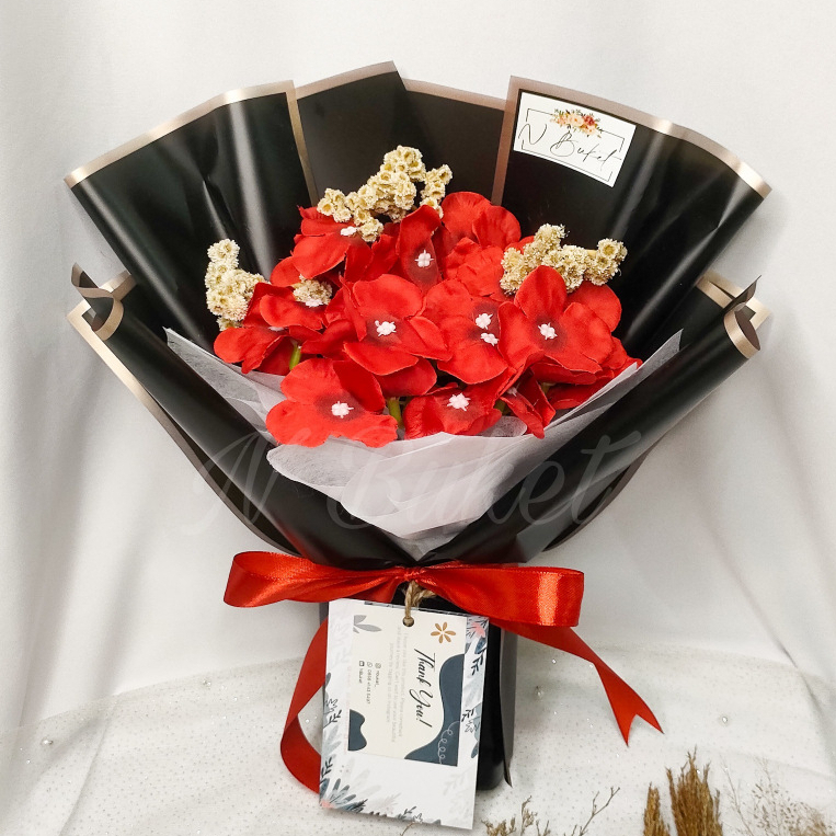 Jual BUKET BUNGA HYDRANGEA BUKET WISUDA BUNGA ARTIFICIAL DIKIRIM HARI ...