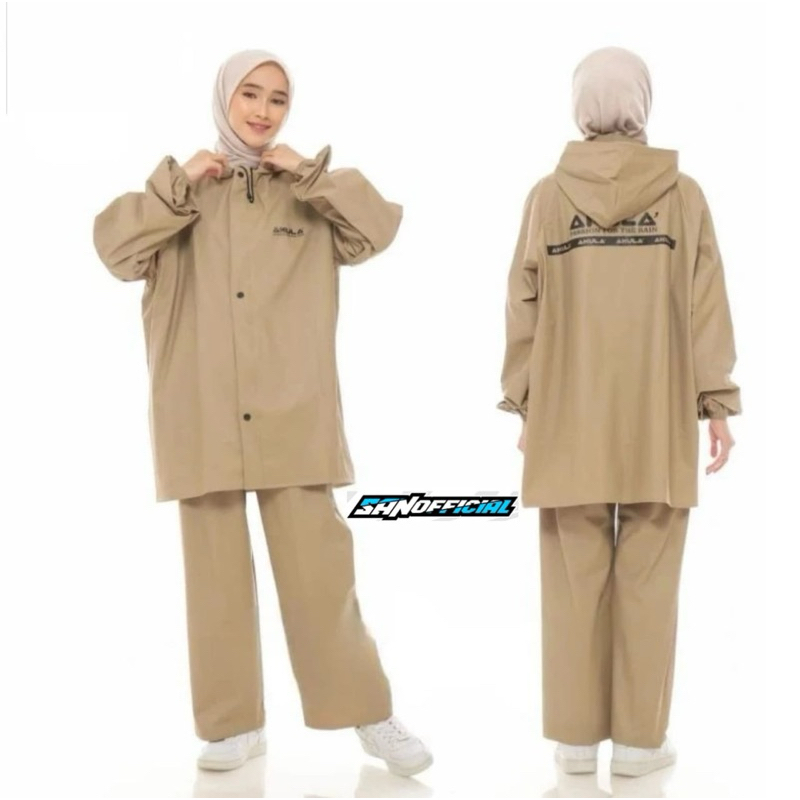 Jual AKULA Jas Hujan Raincoat Pria Wanita Dewasa Terbaik Bahan PVC Anti Rembes | Shopee Indonesia