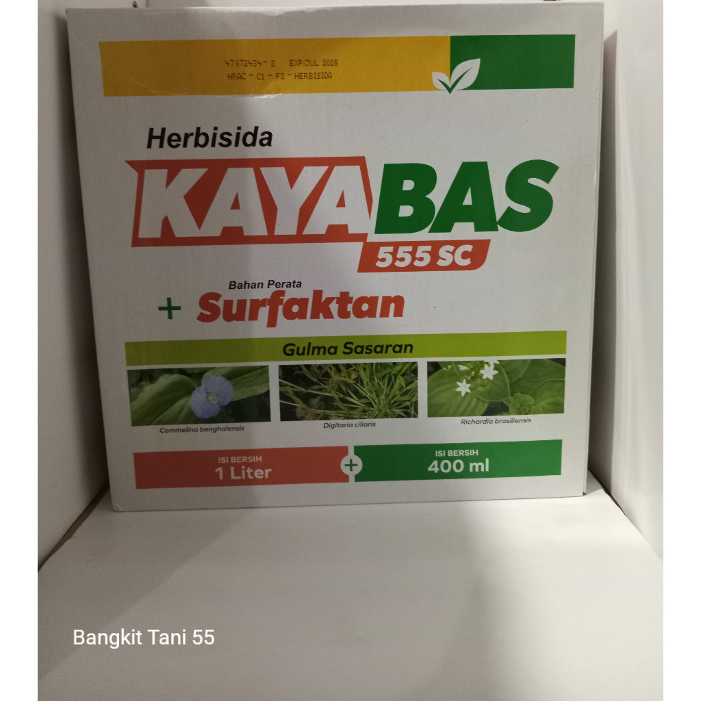 Jual obat rumput/Herbisida untuk jagung kayabas 555sc 1 Liter ...
