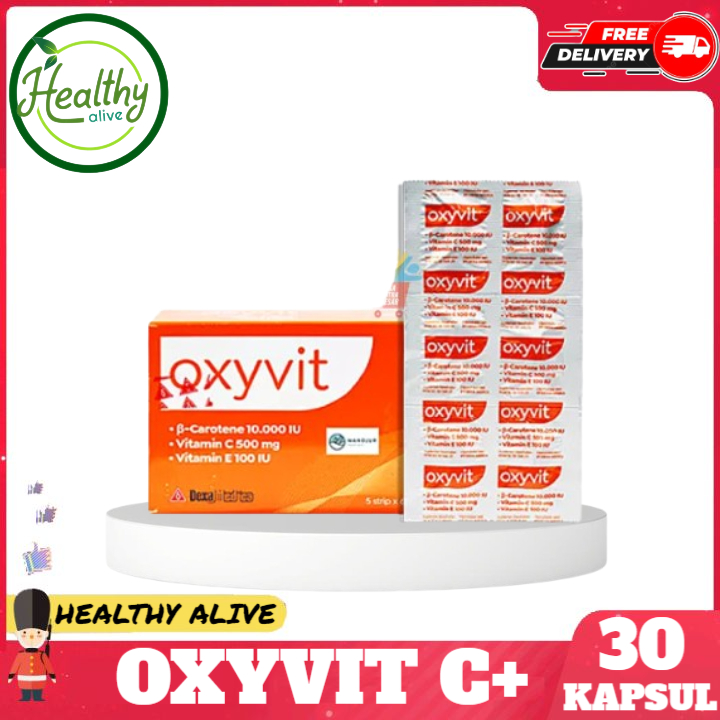 Jual OXYVIT 30 Kaplet & 1 Strip - Multivitamin C++ USA Grade | Shopee ...