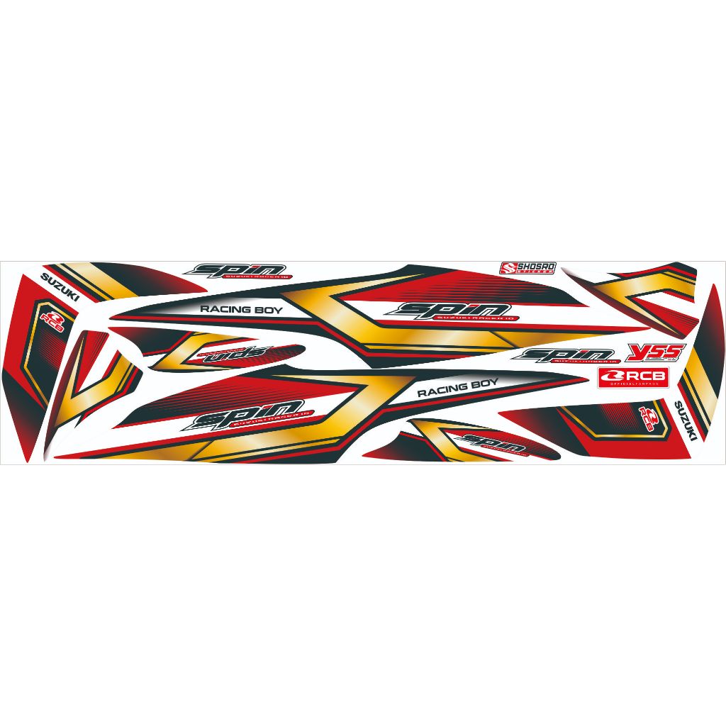 Jual STRIPING MOTOR SUZUKI SPIN 125 DECAL CUSTOM VARIAN SEMUA VARIASI ...