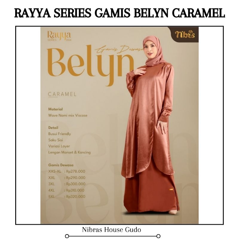 Jual RAYYA SERIES GAMIS TEBARU NIBRAS BELYN CARAMEL 2024 BEST SELLER ...