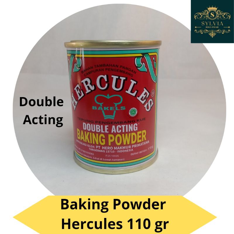 Jual FOOD GRADE Hercules Baking Powder Double Acting 110 gr | Shopee ...
