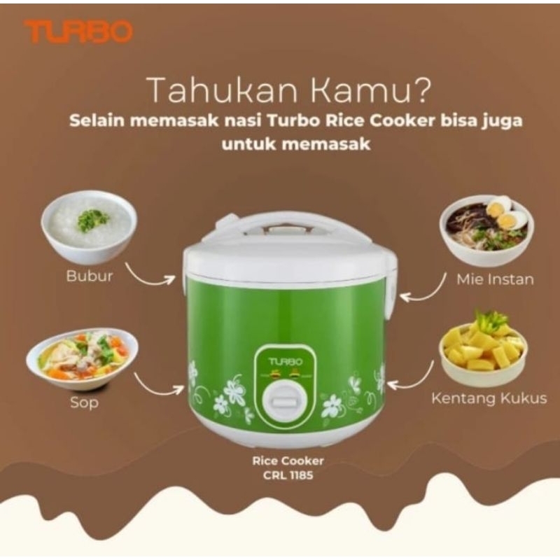 Jual TURBO RICE COOKER 1,8 LITER CRL 1185 / penanak nasi terbaru ...