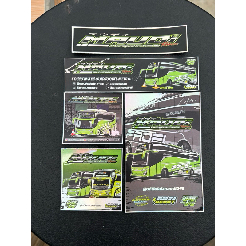 Jual PAKET MURAH STIKER BUS ARTIS JB 5 KIDS PANDA & BLACK PINK & Maudi ...