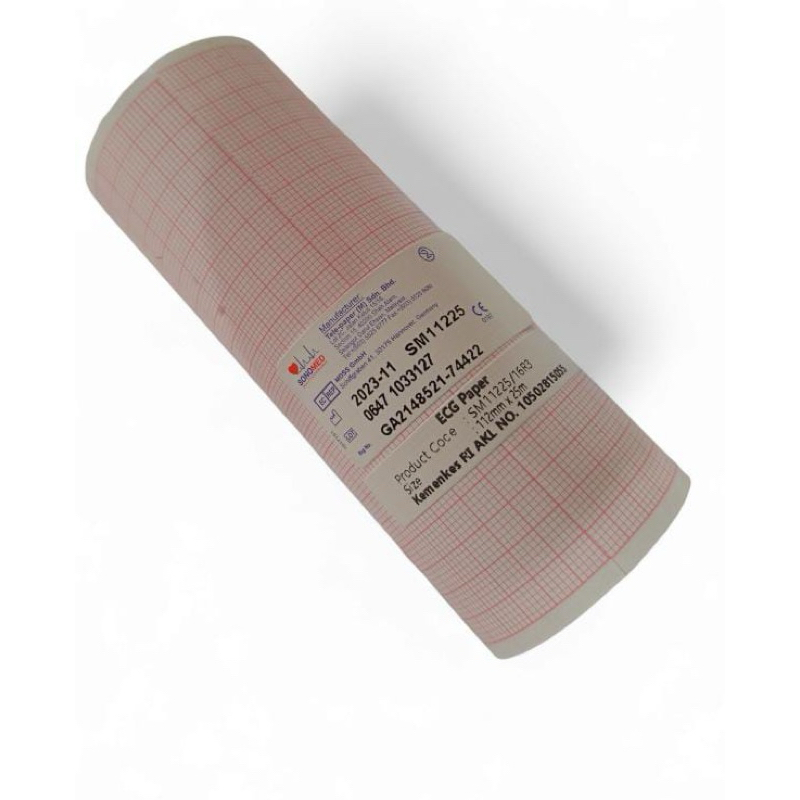 Jual kertas ekg roll 112mm x 25m #kertas ekg innomed roll #kertas ekg # ...