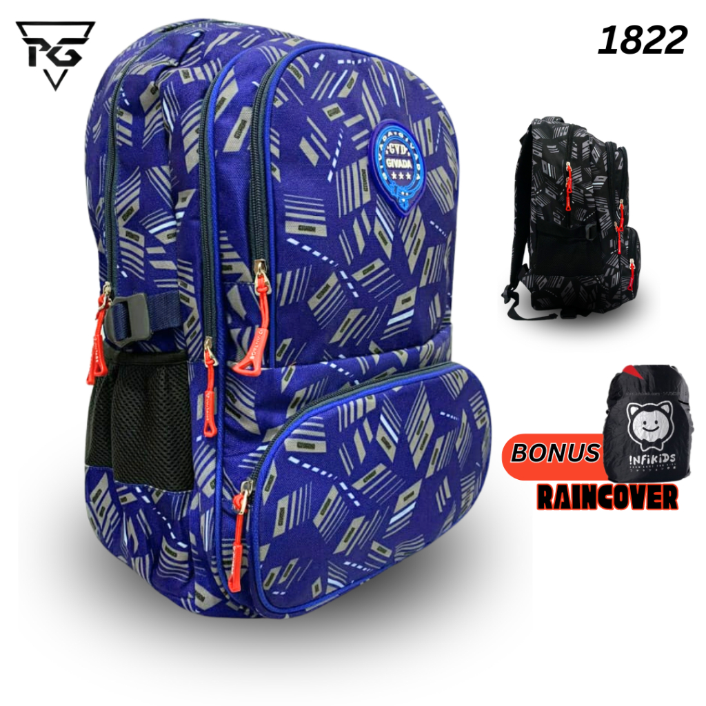 Jual Tas Ransel Sekolah Anak Laki Laki SD-SMP High Quality Tas Pria Keren Gratis Raincover RPG ...