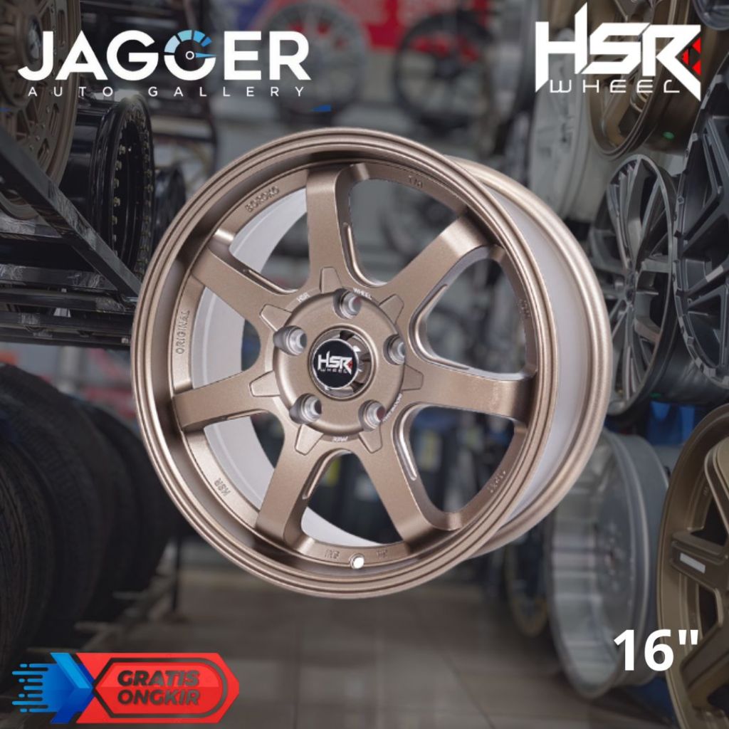 Jual Velg murah ring 16 untuk innova, rush, terios. HSR BOROKO TJH R16X7 H8 SANDY BRONZE ...