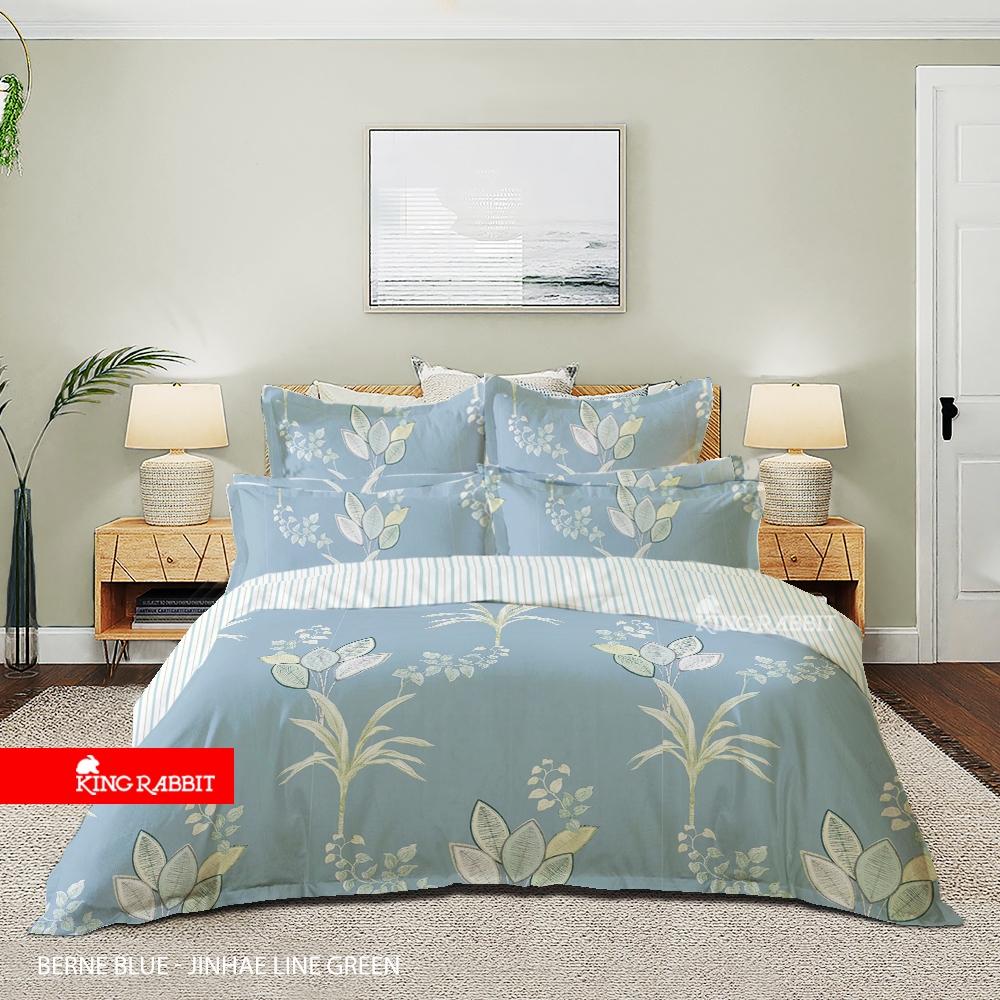 Jual King Rabbit Organic Bamboo Velvet Complete Set Bed Cover & Sprei ...
