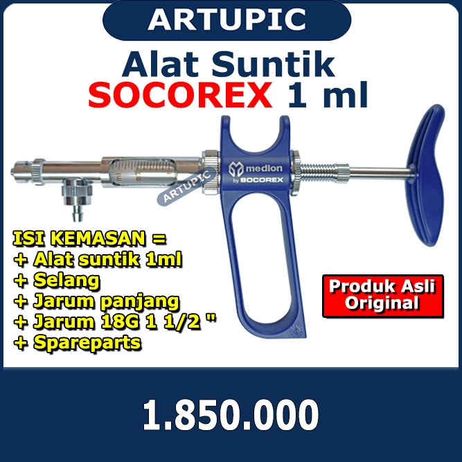 Jual SOCOREX 1 ml Alat Suntik Hewan Medion Swiss Original Suntikan Ayam ...
