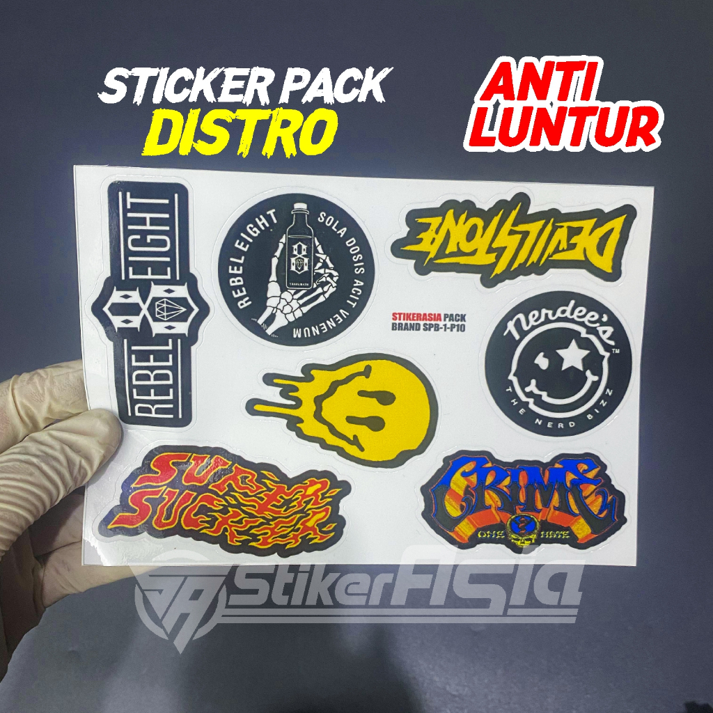 Jual STIKER PACK BRAND SPB-1-P10 STICKERASIA Sticker Label Sticker ...