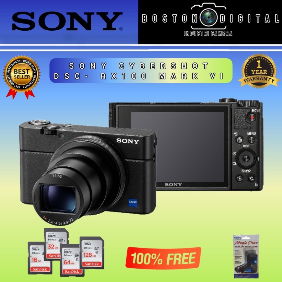 Jual SONY CYBERSHOT DSC-RX100 VI / SONY DSC-RX100 MARK VI / SONY RX100 VI | Shopee Indonesia