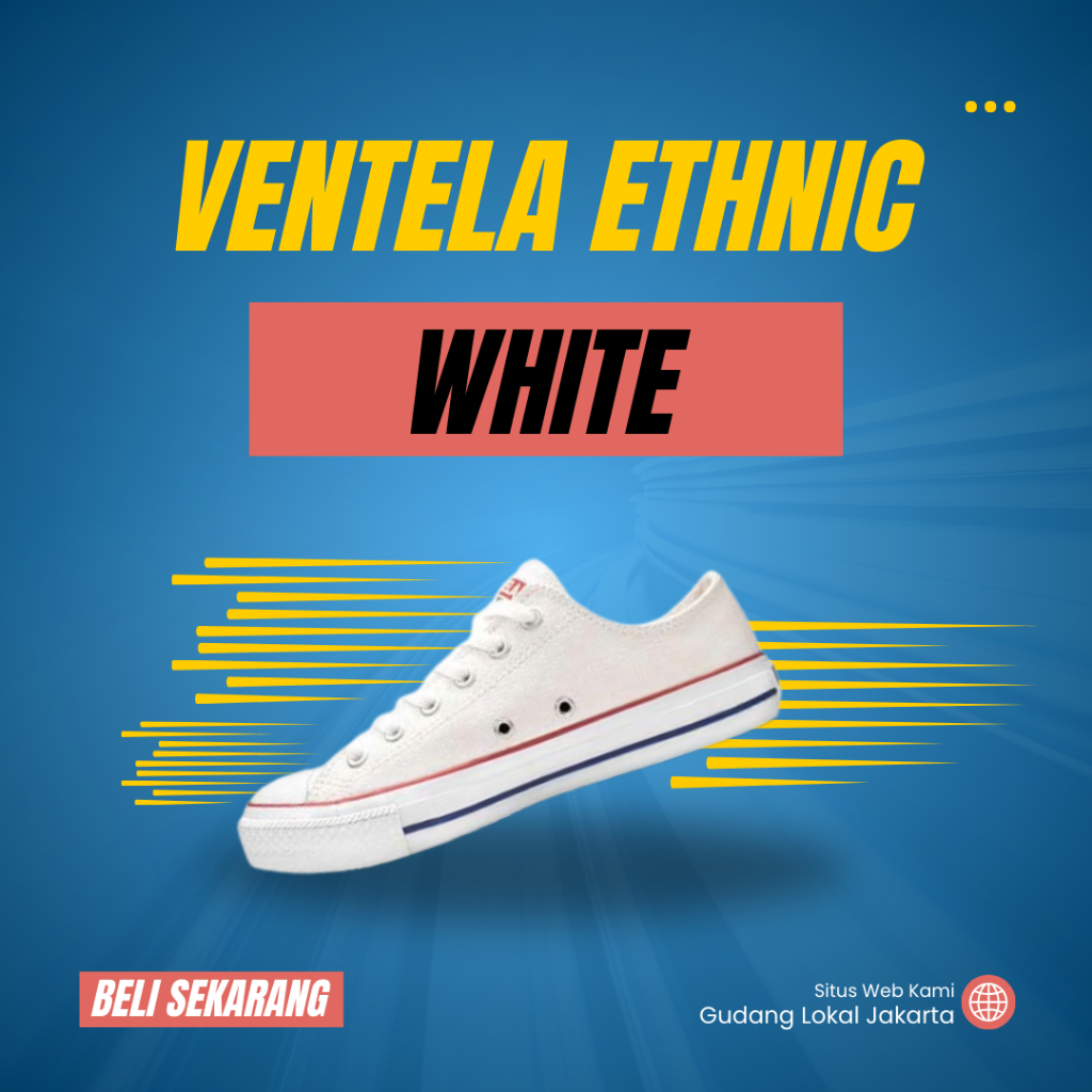 Jual Ventela Ethnic Low White Original Made in Indonesia | Shopee Indonesia