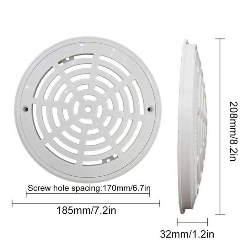 Jual 8 Inch Cover Main Drain Kolam Renang Cover Maindrain Pool Master ...