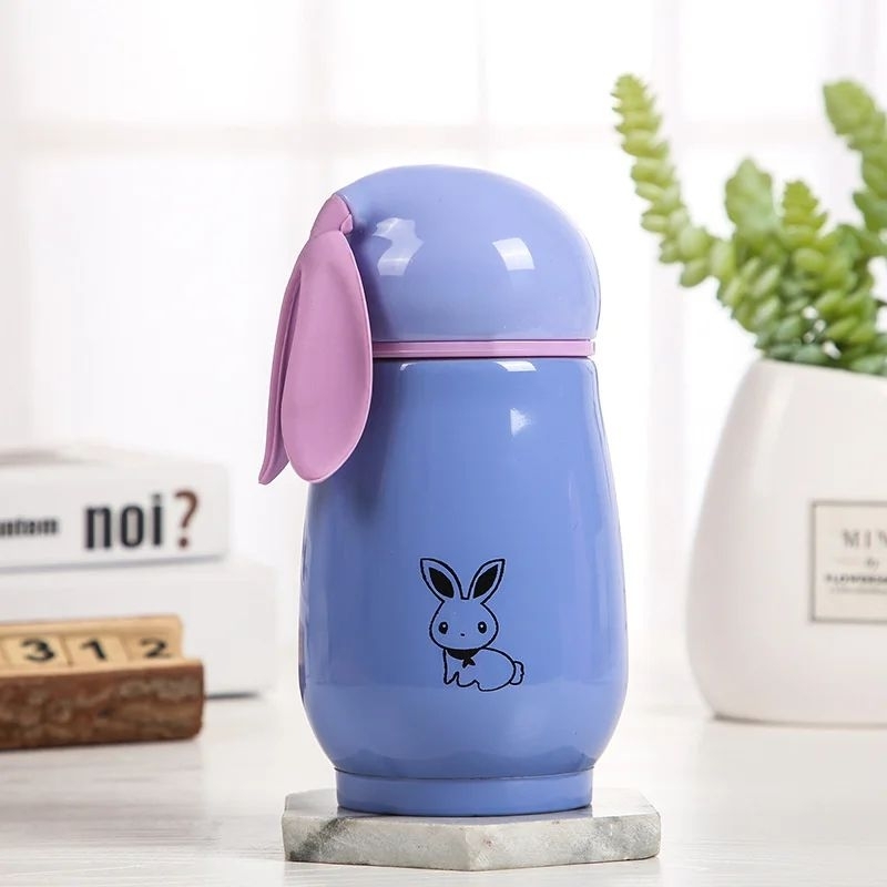 Jual Botol minum termos karakter rabbit ungu 300 ml | Shopee Indonesia